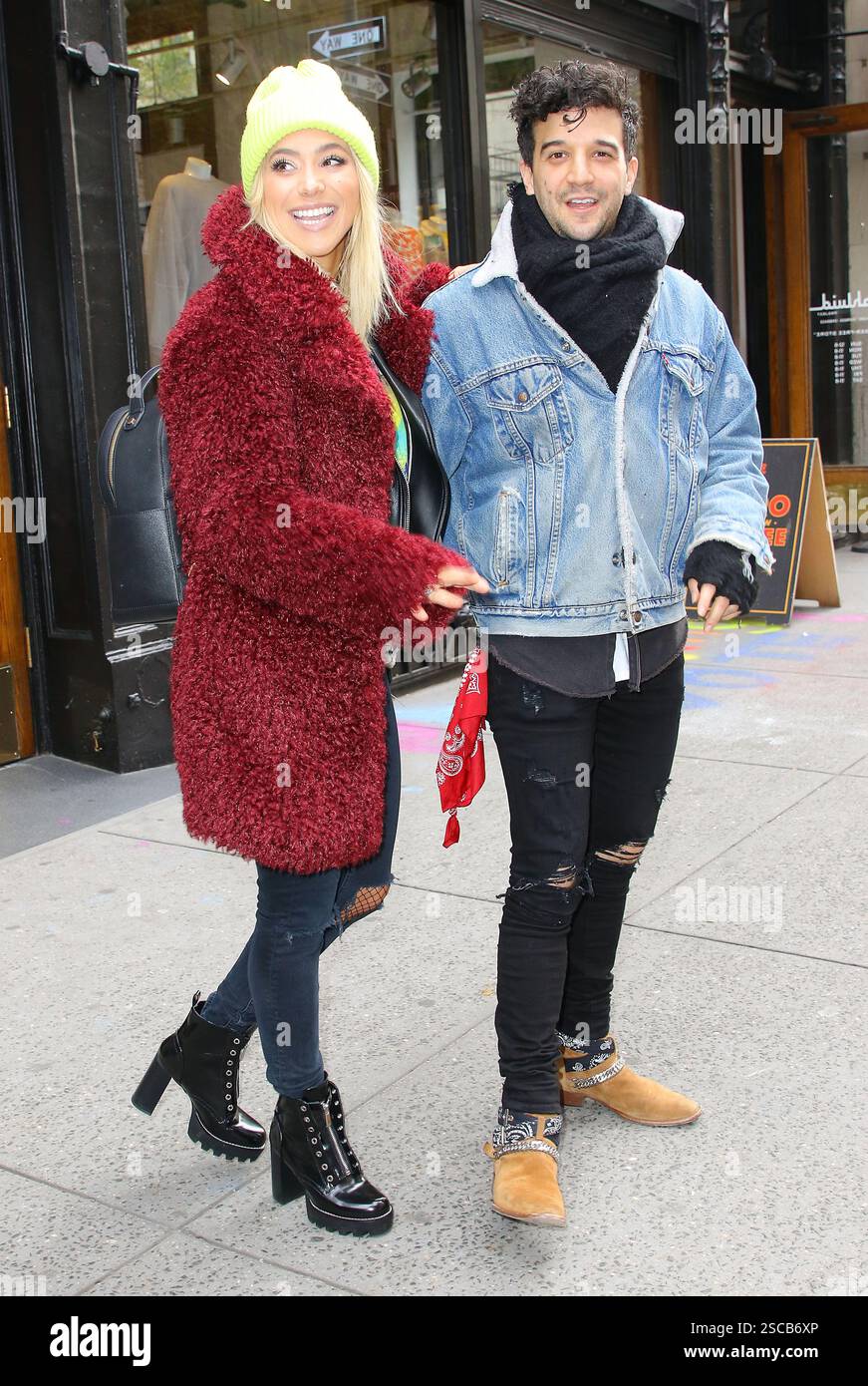 Dancer Mark Ballas and his wife singer/songwriter BC Jean seen out in ...
