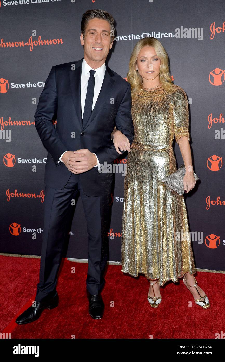David Muir and Kelly Ripa attending Save The Children Illumination Gala ...