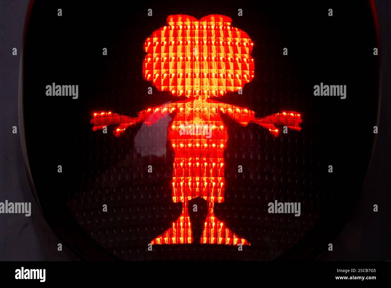 Munich, Germany. 06th Feb, 2025. A traffic light man in the shape of ...