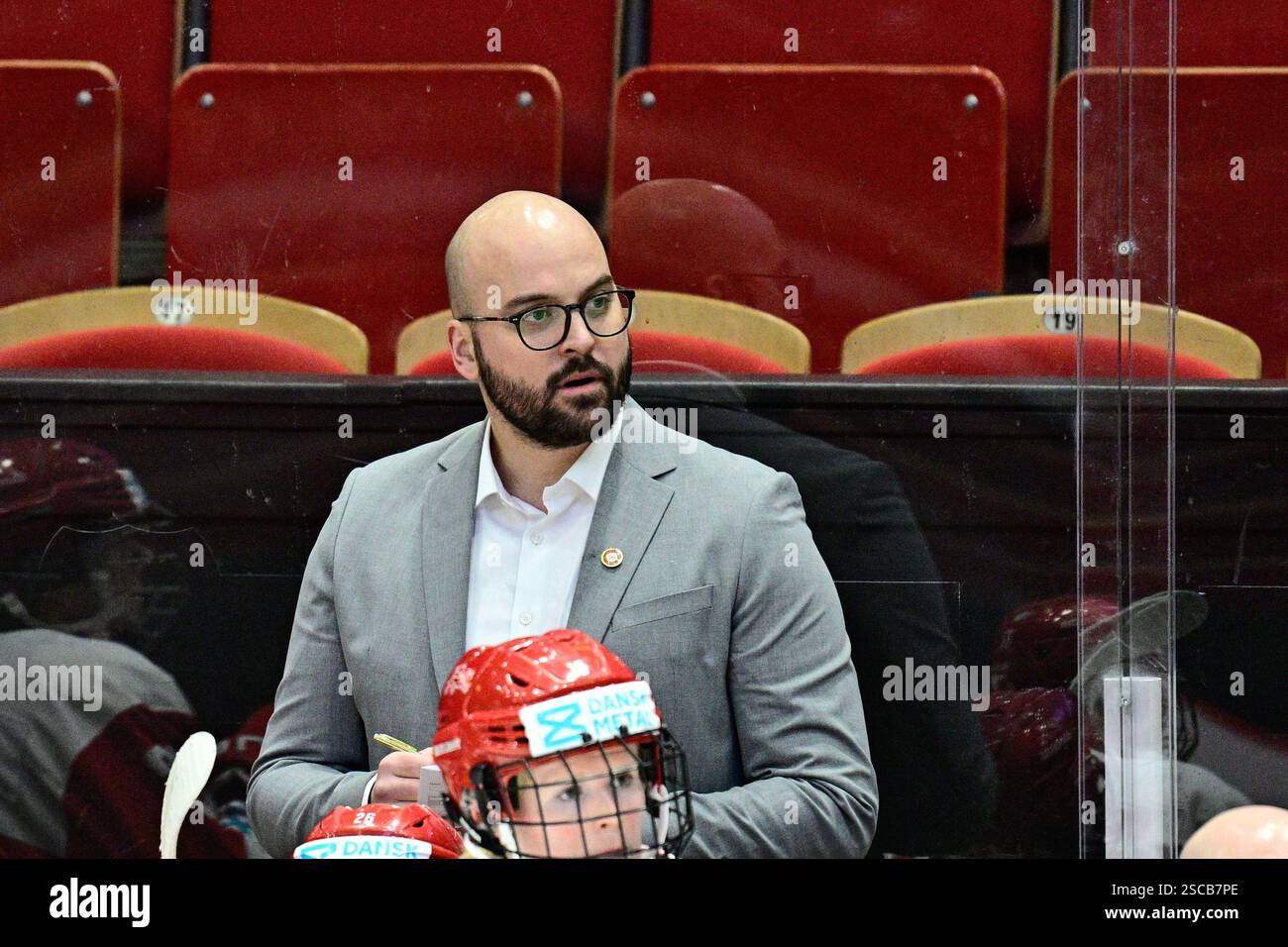 Denmark's national team captain Björn Edlund during Thursday's Olympic ...