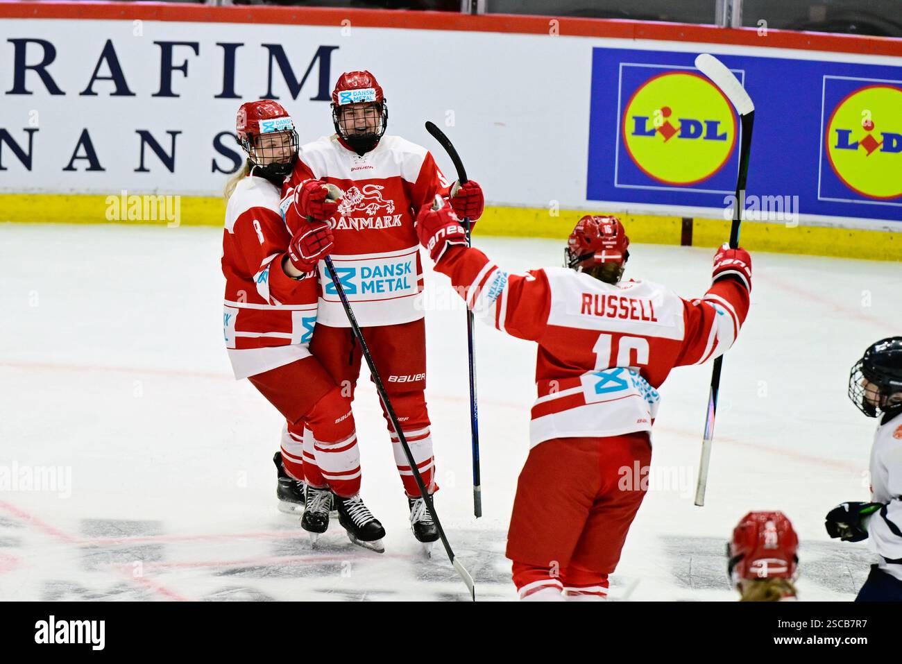Denmark's Frederikke Foss #3 scores 2-0 during thursday's Olympic ...