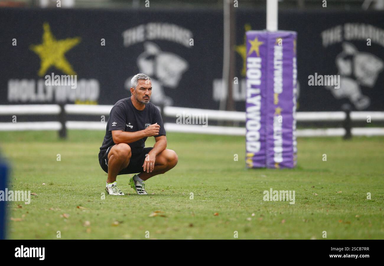Neil Powell (Director of Rugby) of the Hollywoodbets Sharks during the ...