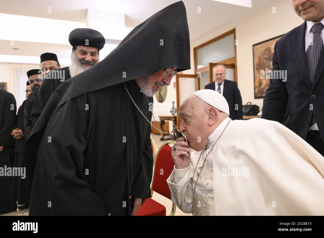 Italy, Rome, Vatican,06-02-2025 Pope Francis receives Priests and Monks ...