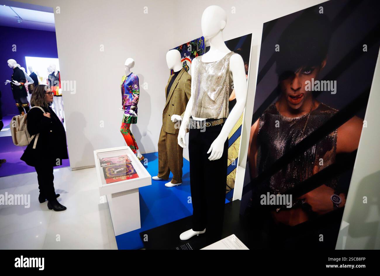 Images from the exhibition Gianni Versace Retrospective. On February 6 ...
