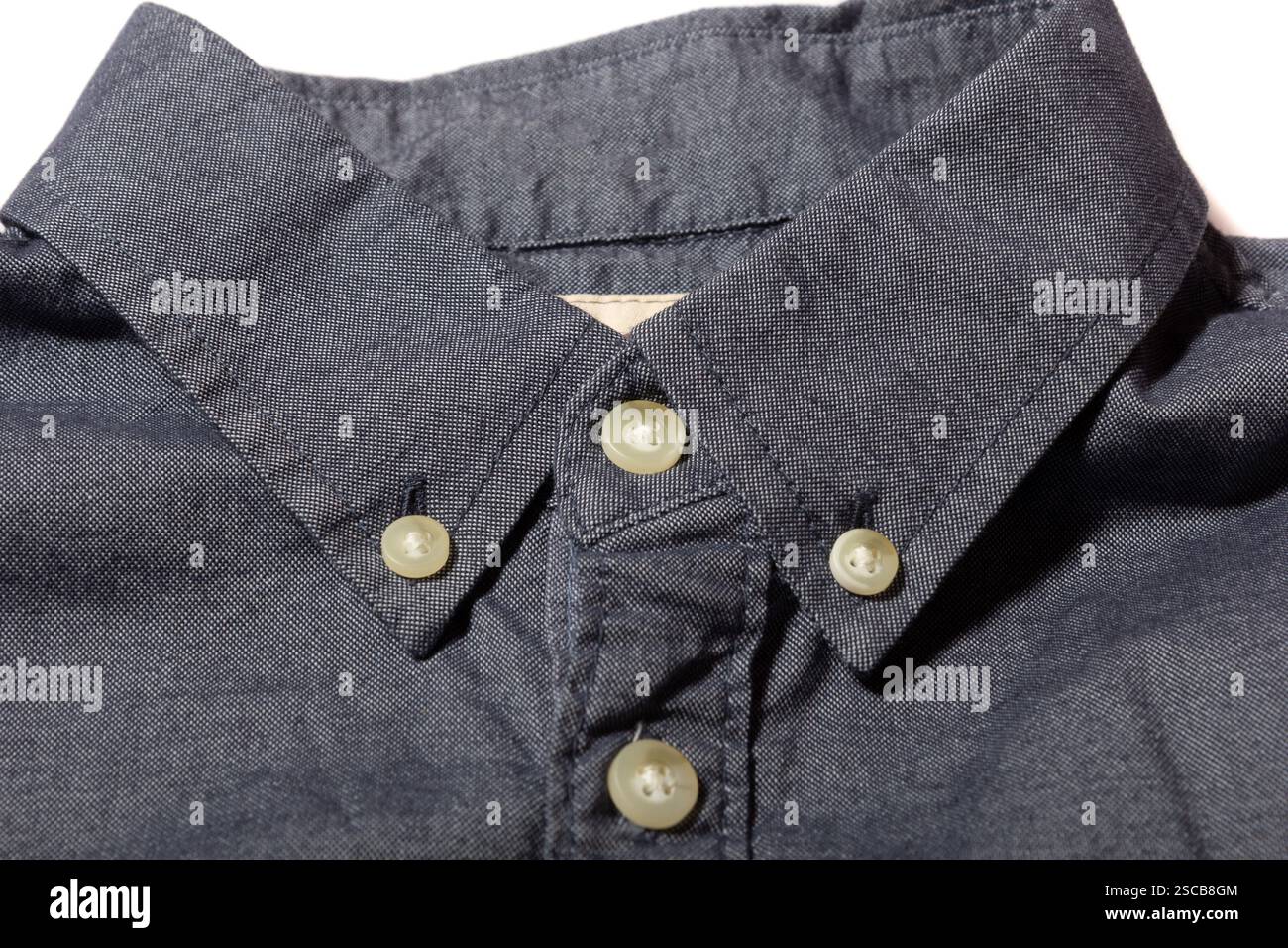 classic shirt collar on a white background Stock Photo - Alamy