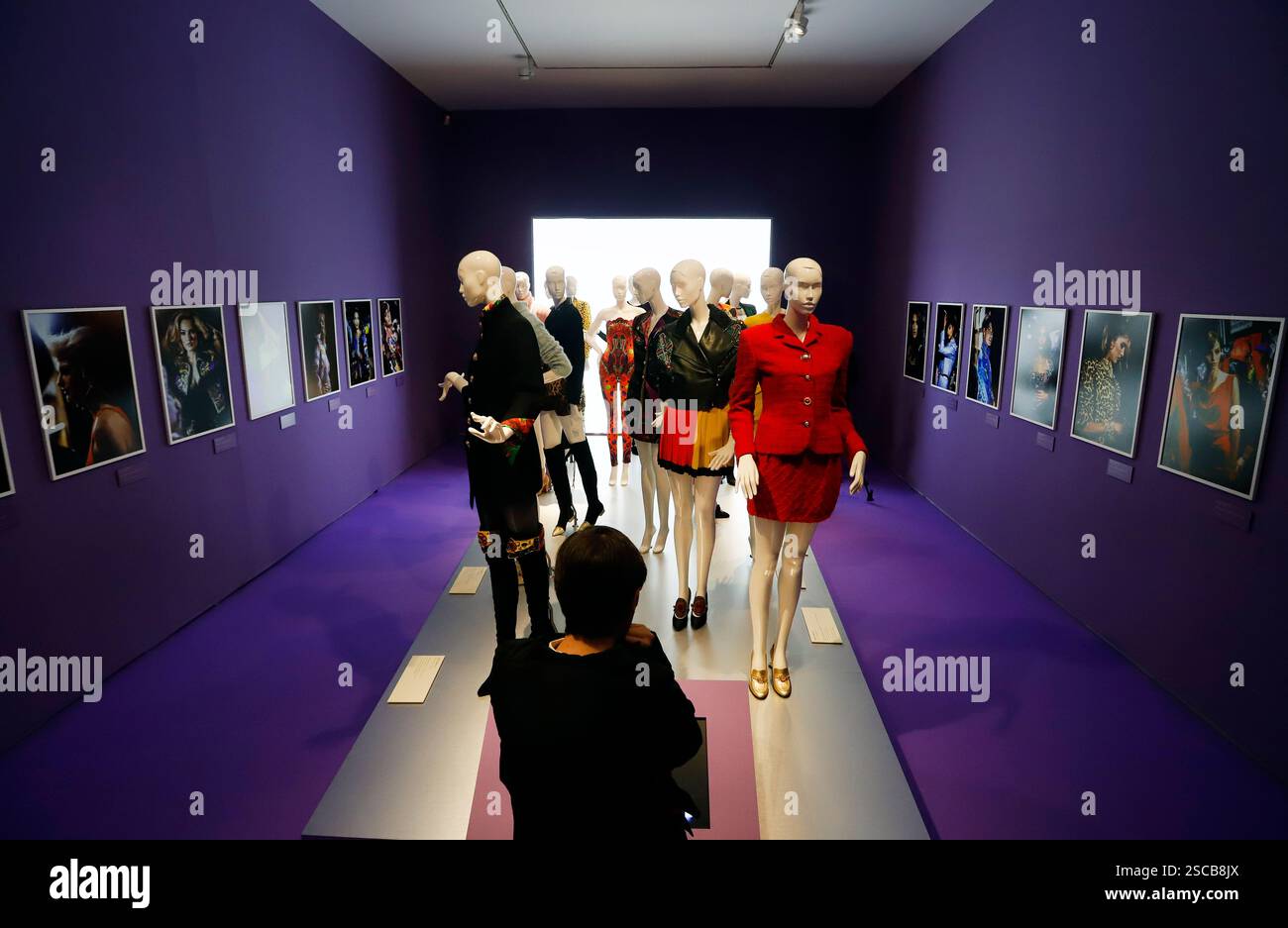 Images from the exhibition Gianni Versace Retrospective. On February 6 ...
