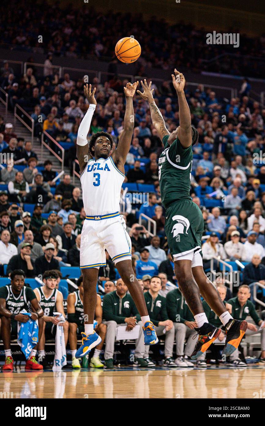 UCLA Bruins guard Eric Dailey Jr. (3) shoots over Michigan State ...