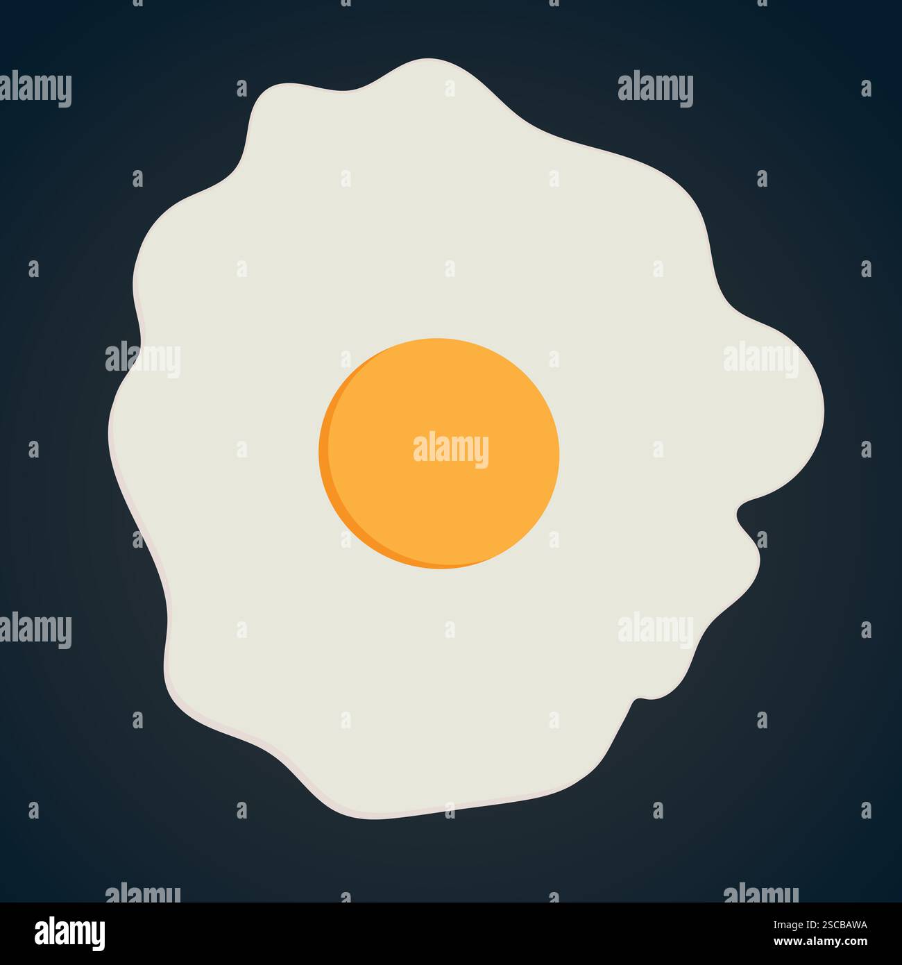 Fried egg vector. Food signs and symbols Stock Vector Image & Art - Alamy