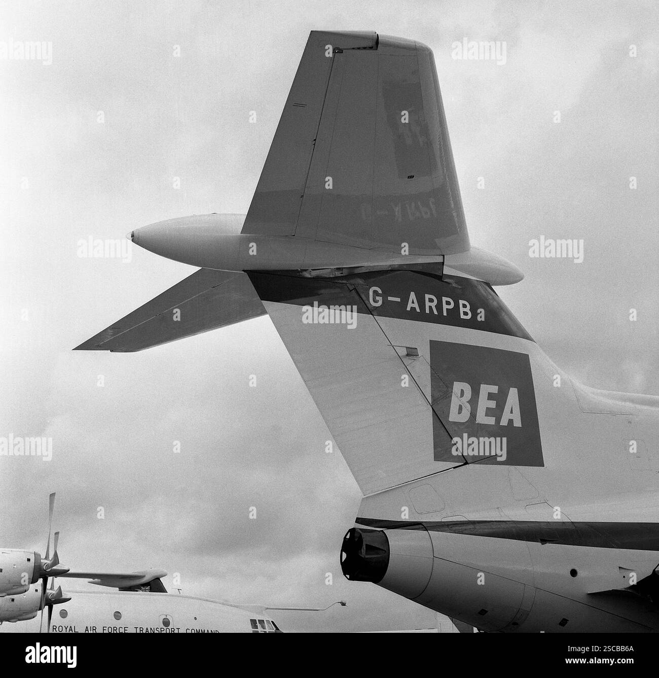 Aircraft of British European Airways (BEA) in Farnborough. Picture ...