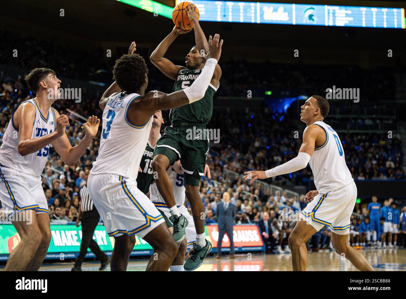 Westwood, United States. 04th Feb, 2025. Michigan State Spartans guard ...