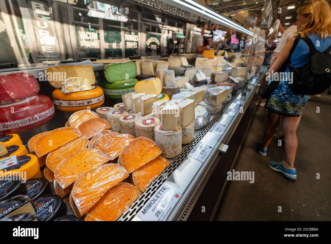 Antibes, France - 21.09.2024: Cheese Display in a French Fromagerie ...