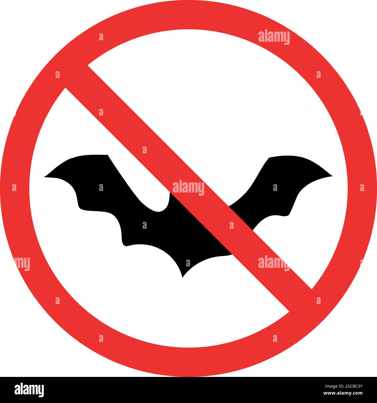 No bat sign sign. Forbidden signs and symbols Stock Vector Image & Art ...