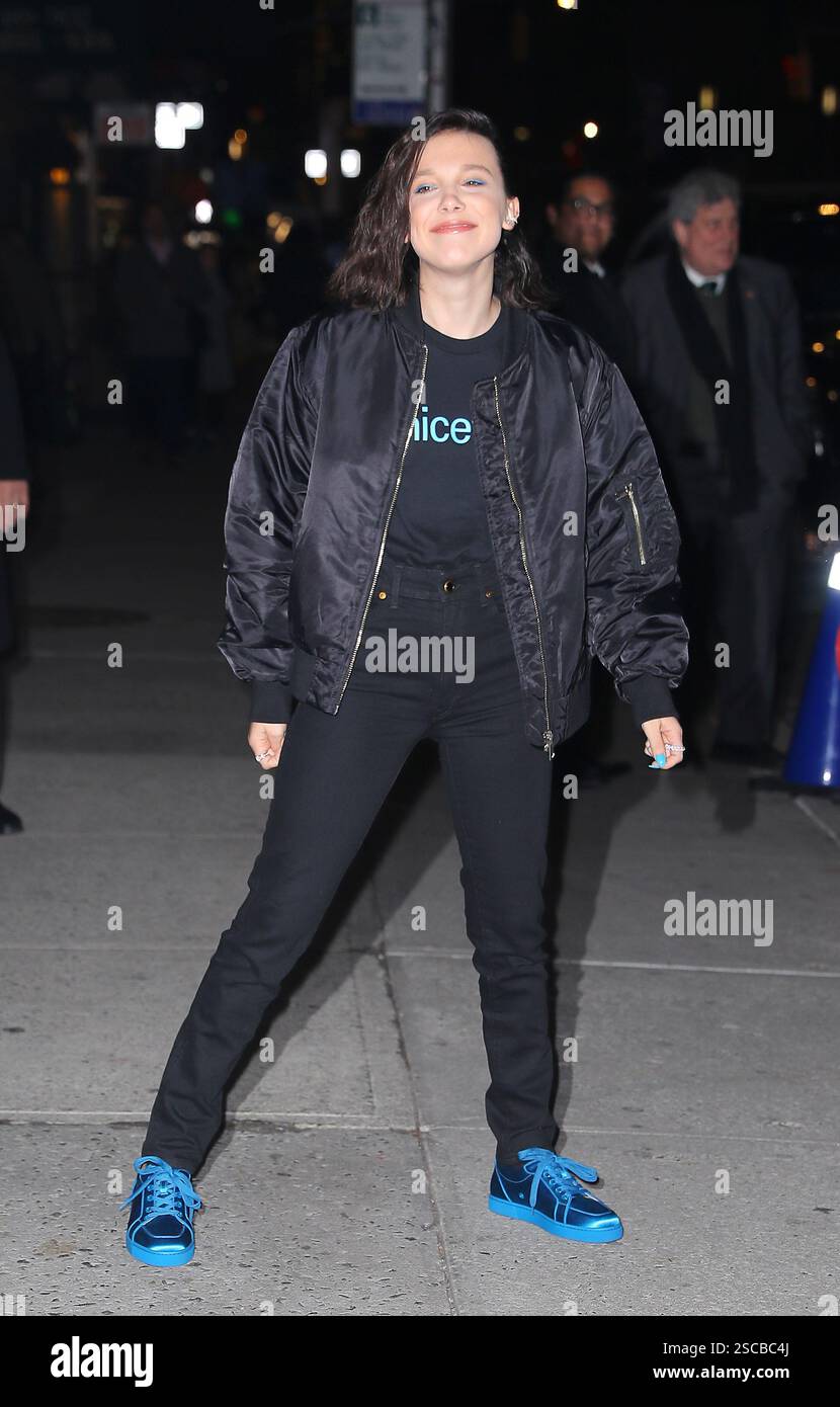 Millie Bobby Brown made an appearance on 'The Late Show with Stephen ...
