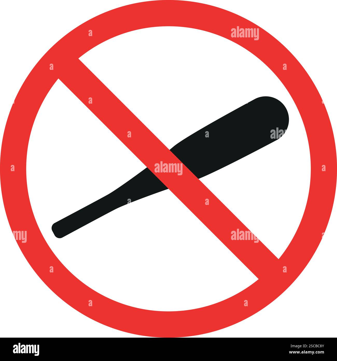No strike prohibition sign Stock Vector Images - Alamy