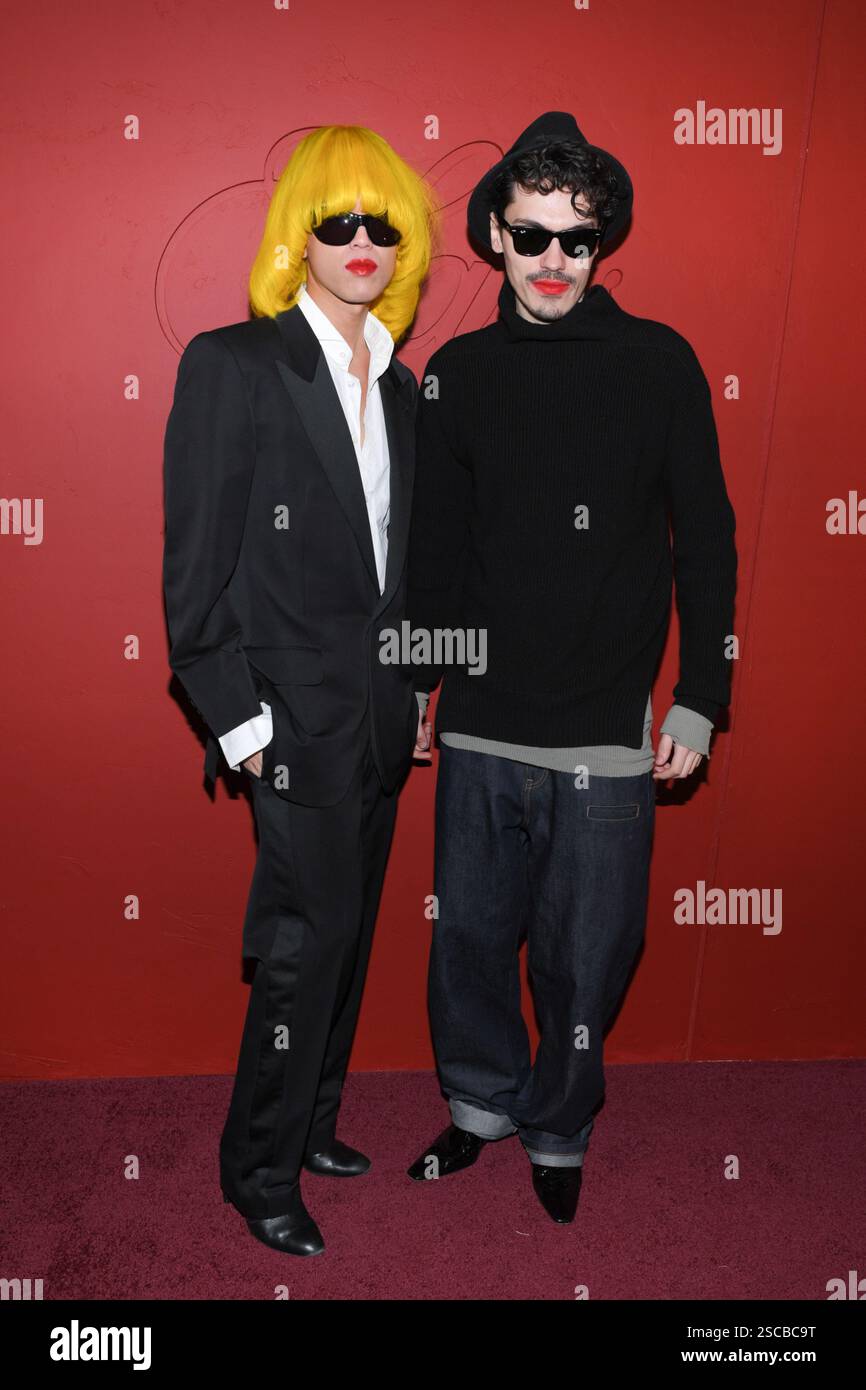 New York, USA. 05th Feb, 2025. (L-R) Dara Allen and Elias Medini ...