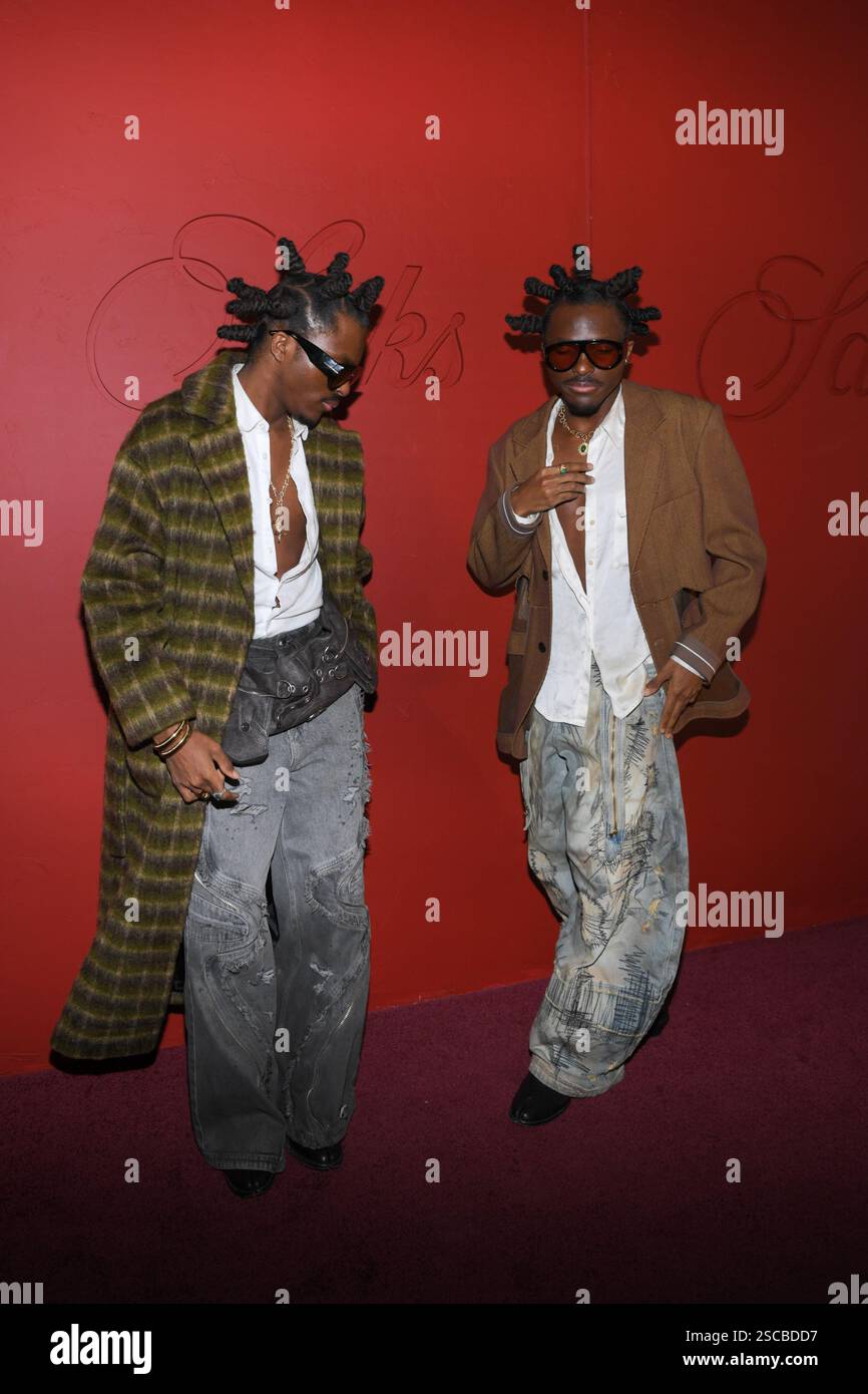 New York, USA. 05th Feb, 2025. Carlsen Atanga and Curtis Atanga attend ...
