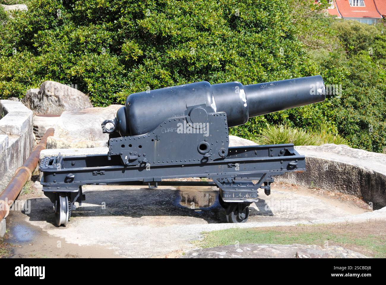 Historic cannon located at South Head, in the eastern suburb of Watsons ...