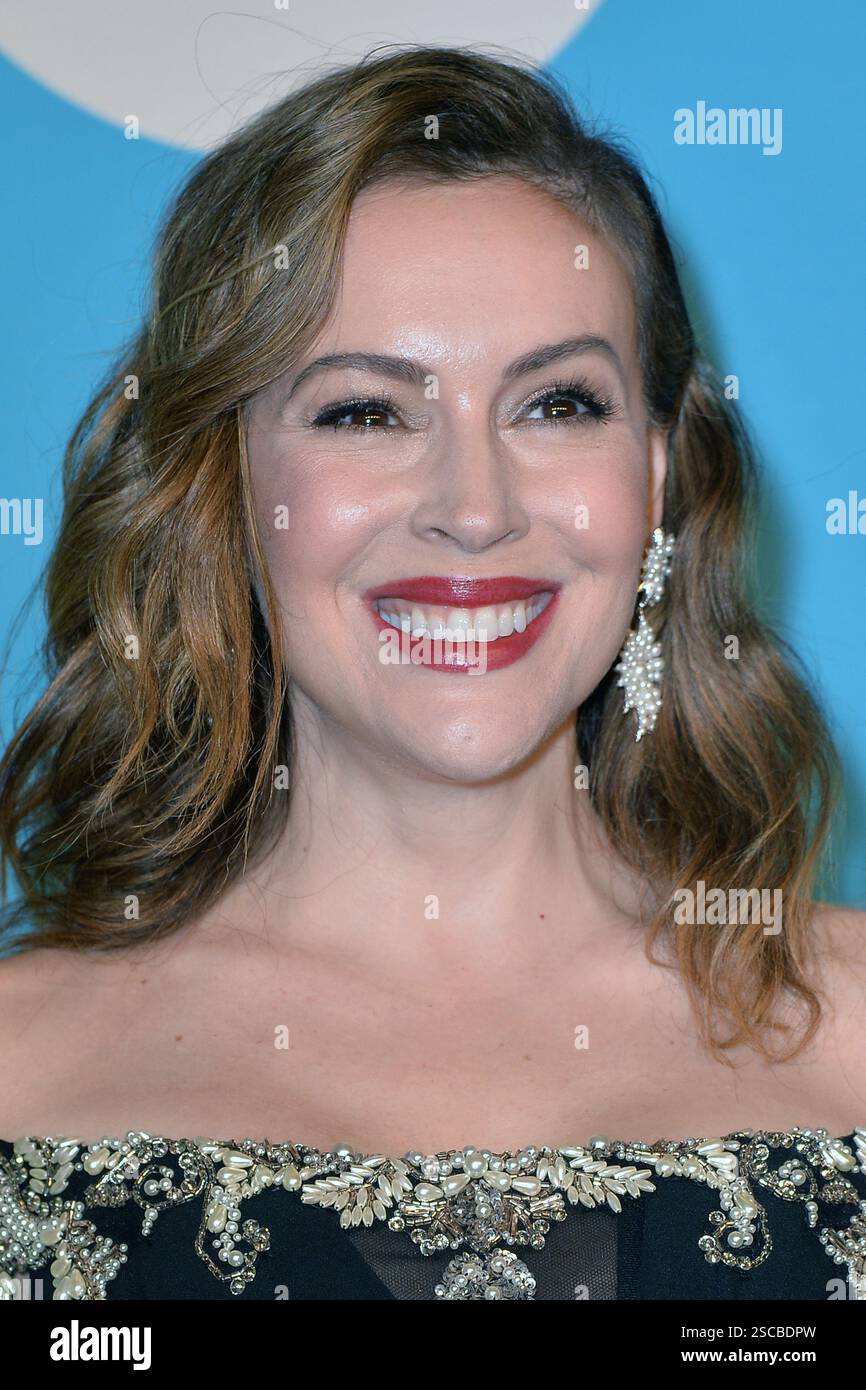 Milo Thomas and Alyssa Milano attending the14th Annual UNICEF Snowflake ...