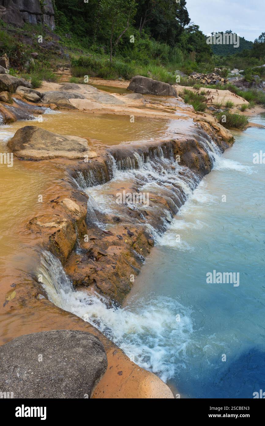 surroundings and landmarks of Yang Bay waterfall in Vietnam Stock Photo ...