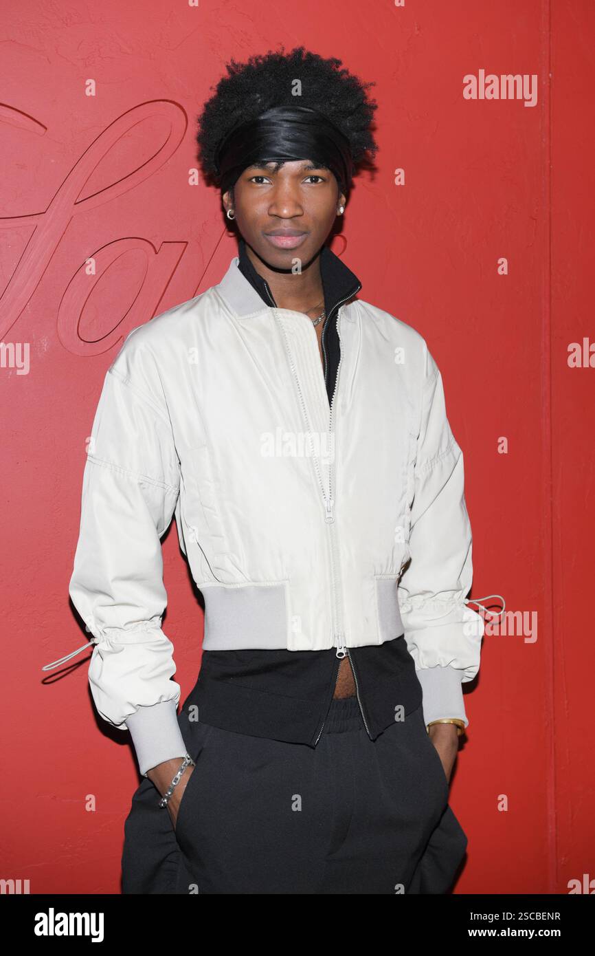Dominic Augustin attends Saks Fifth Avenue NYFW kick-off party at Crane ...