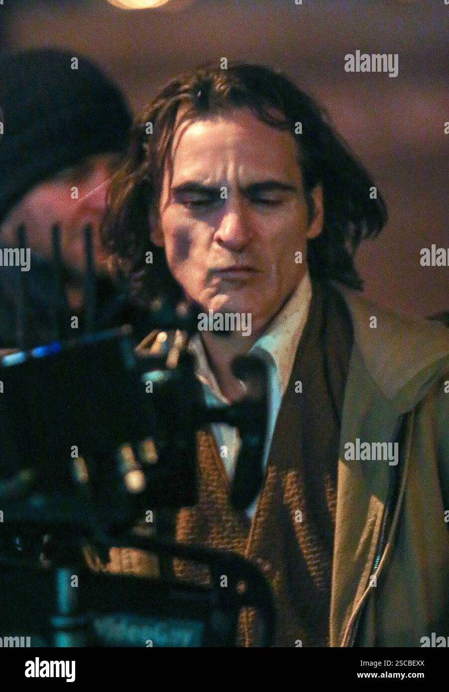 Actor Joaquin Phoenix was on the set of the new movie 'Joker' on ...