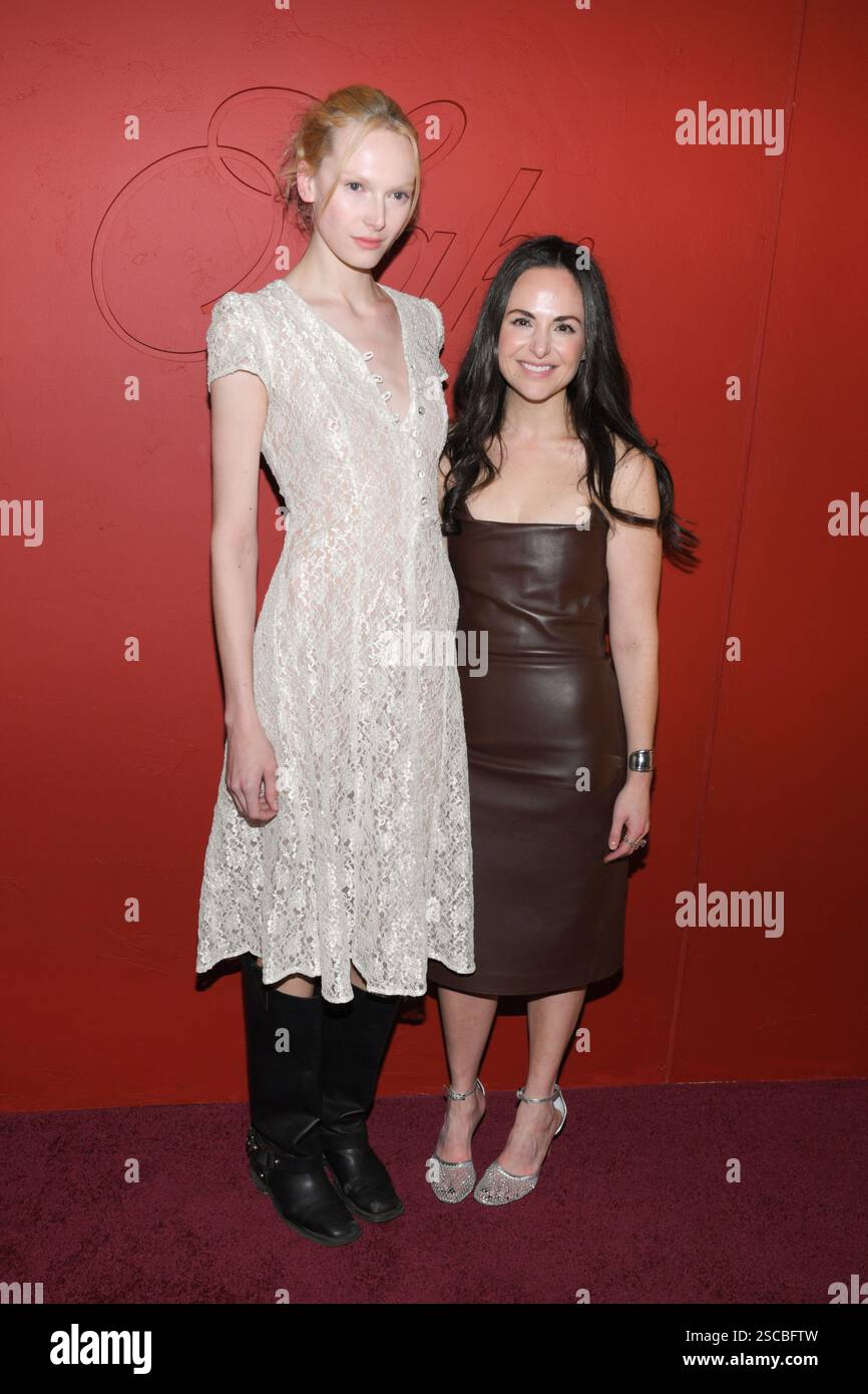 New York, USA. 05th Feb, 2025. (L-R) Alex Consani and Emily Essner ...