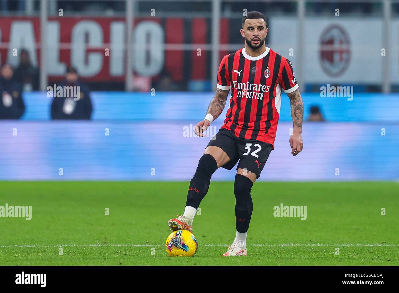 Kyle Andrew Walker of AC Milan seen in action during Coppa Italia 2024/ ...