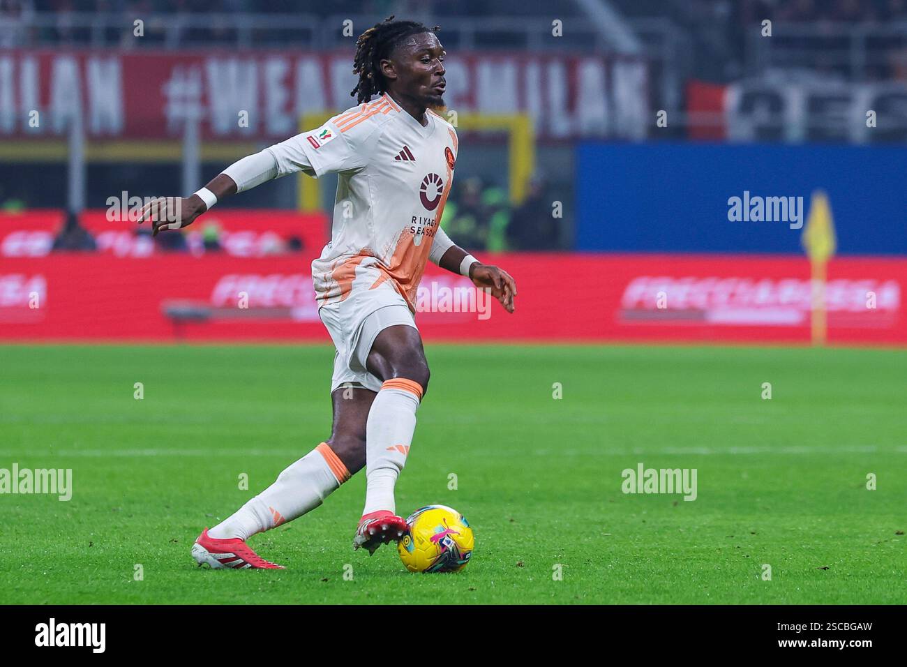 Milan, Italien. 05th Feb, 2025. Manu Kone of AS Roma seen in action ...