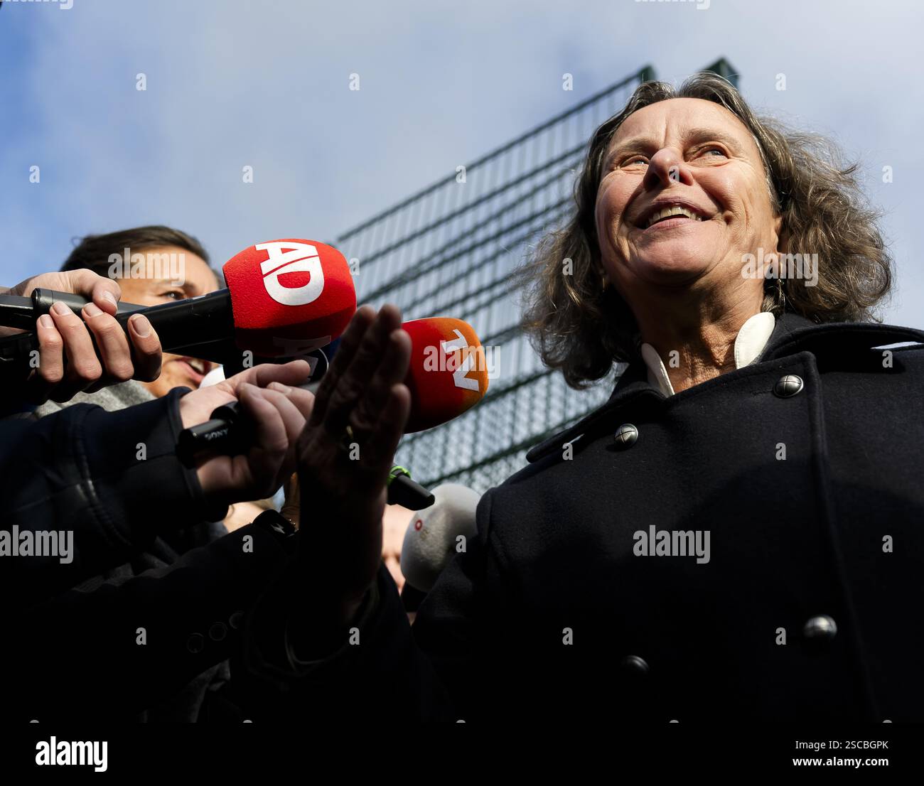 TER APEL - Minister of Asylum Marjolein Faber (PVV) speaks to the press ...