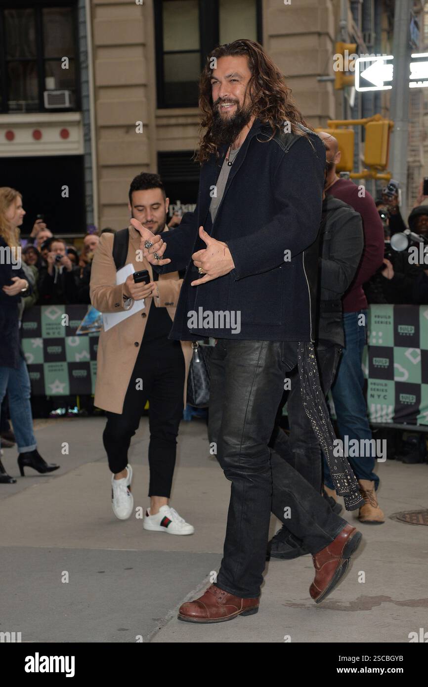 Jason Momoa made an appearance on Build Series on December 30, 2018 in ...