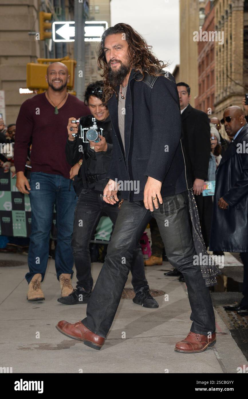 Jason Momoa made an appearance on Build Series on December 30, 2018 in ...