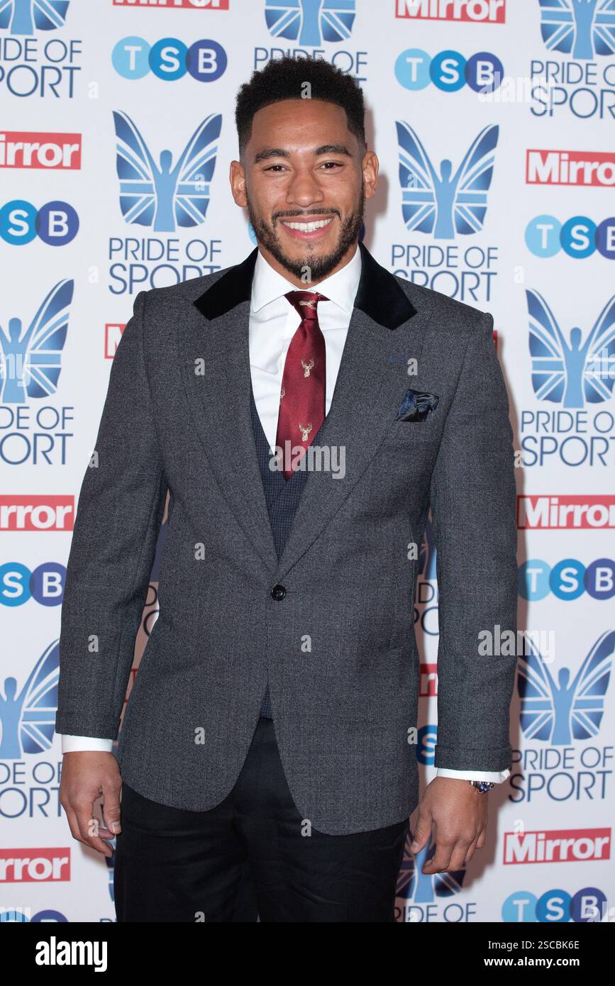 Josh Denzel attends The Mirror Pride of Sport Awards, in partnership ...