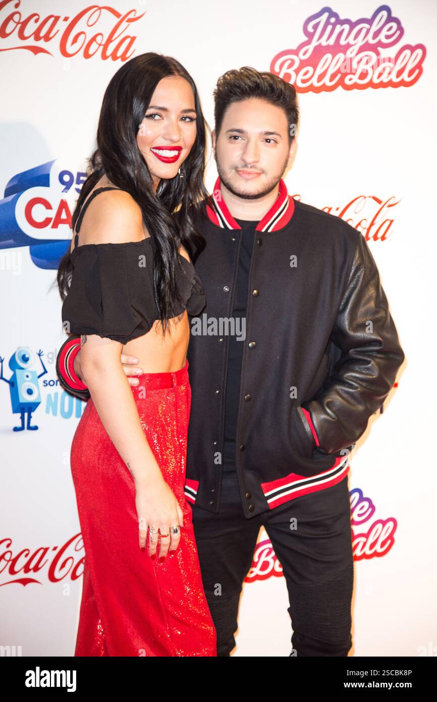 Lennon Stella & Jonas Blue at Capital’s Jingle Bell Ball with Coca-Cola at London’s O2. Night ...
