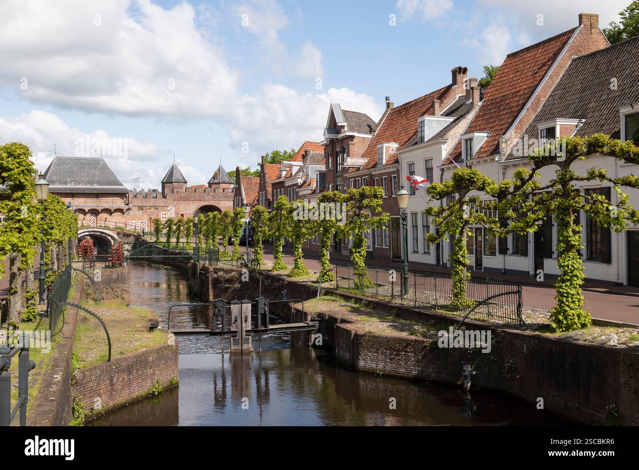 Historic medieval city center with a view of the Koppelpoort in ...