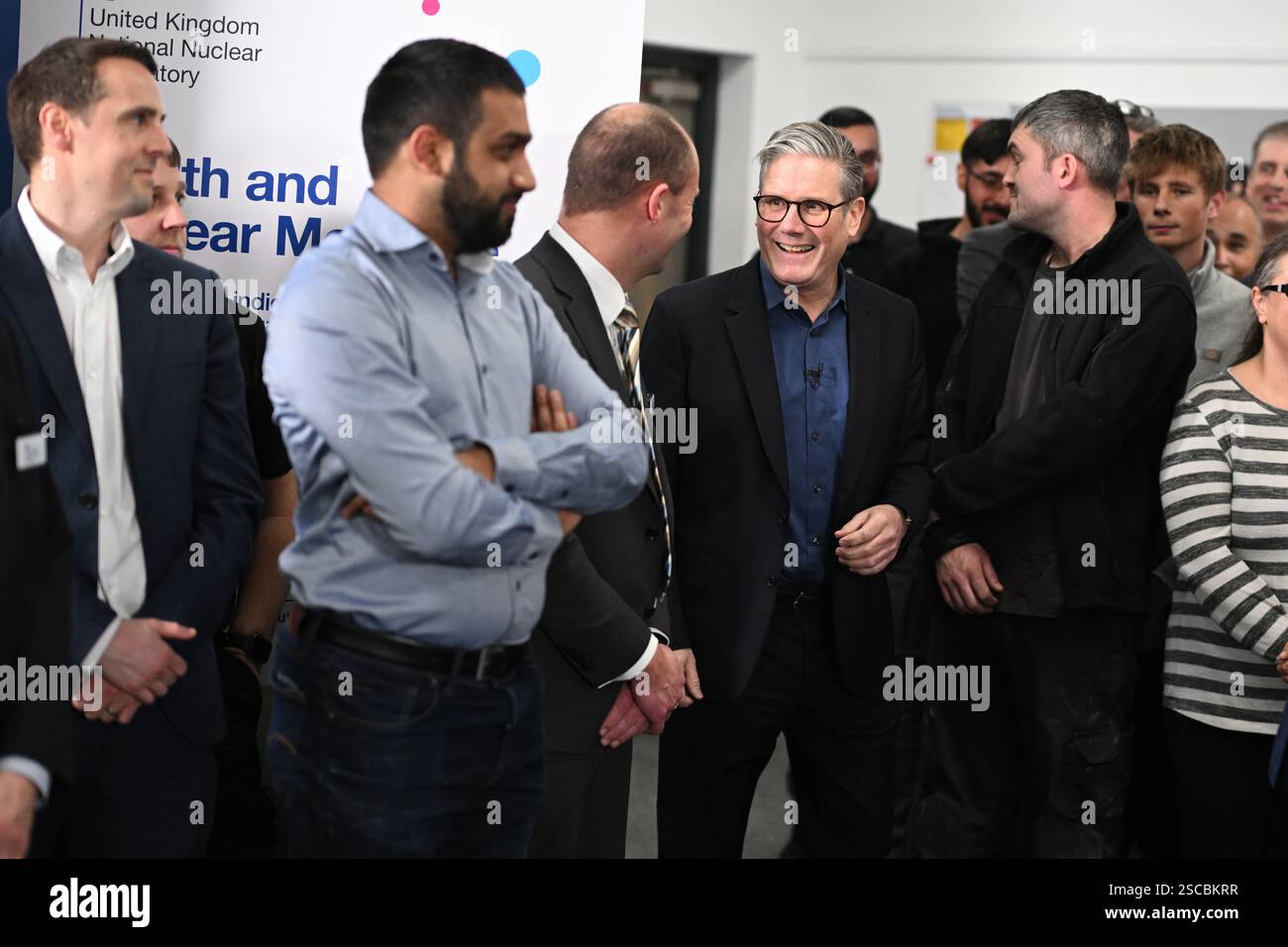 Prime Minister Sir Keir Starmer (centre right) arrives for a question ...
