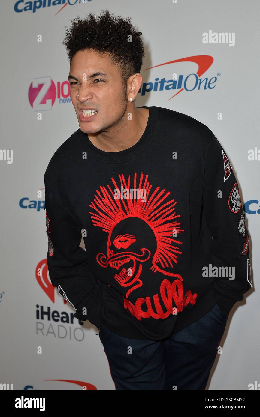 Bryse Vine attending arrivals to Z100's Jingle Ball at Madison Square ...