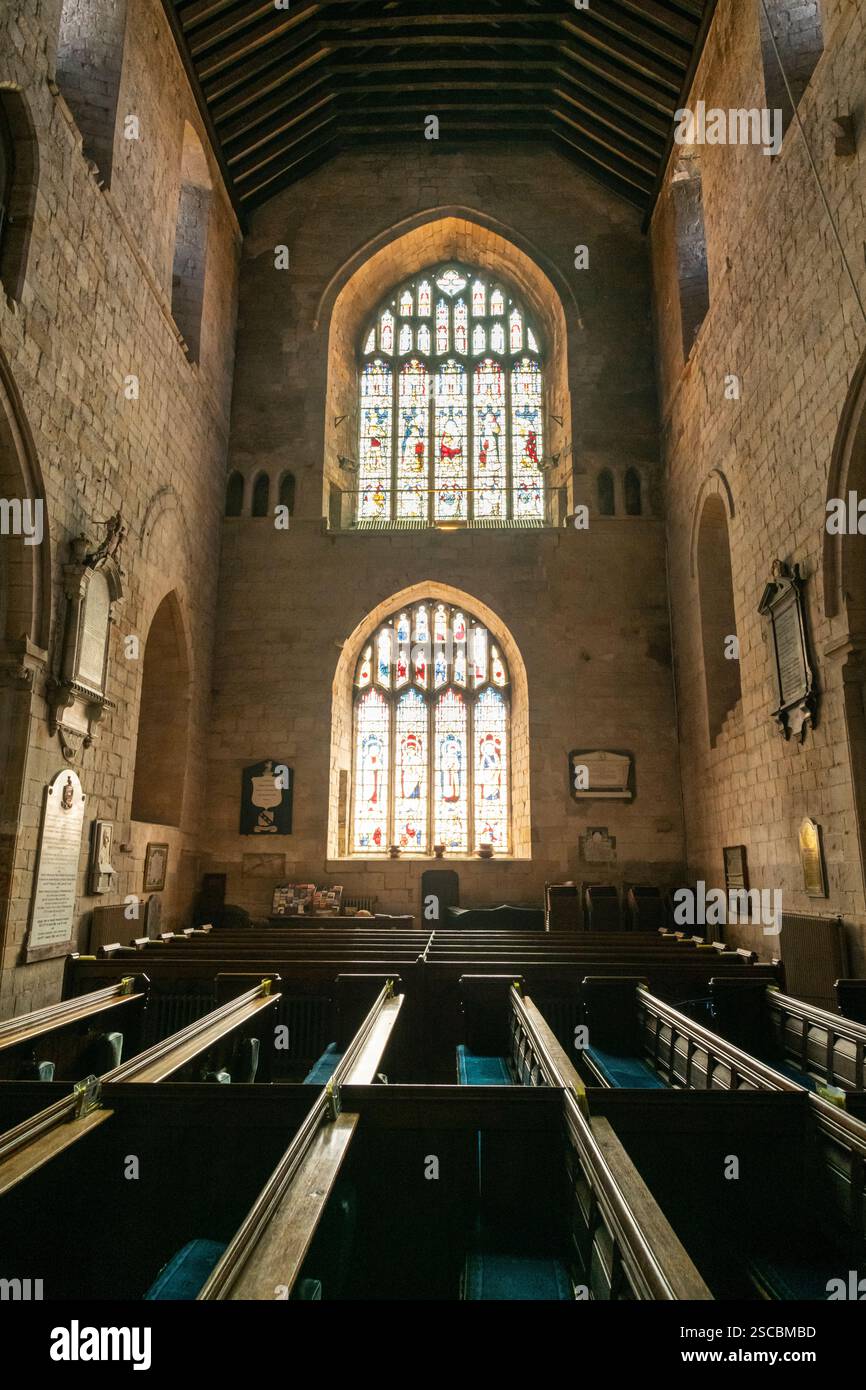 Cartmel Priory Chruch in the village of Cartmel in Cumbria, England ...
