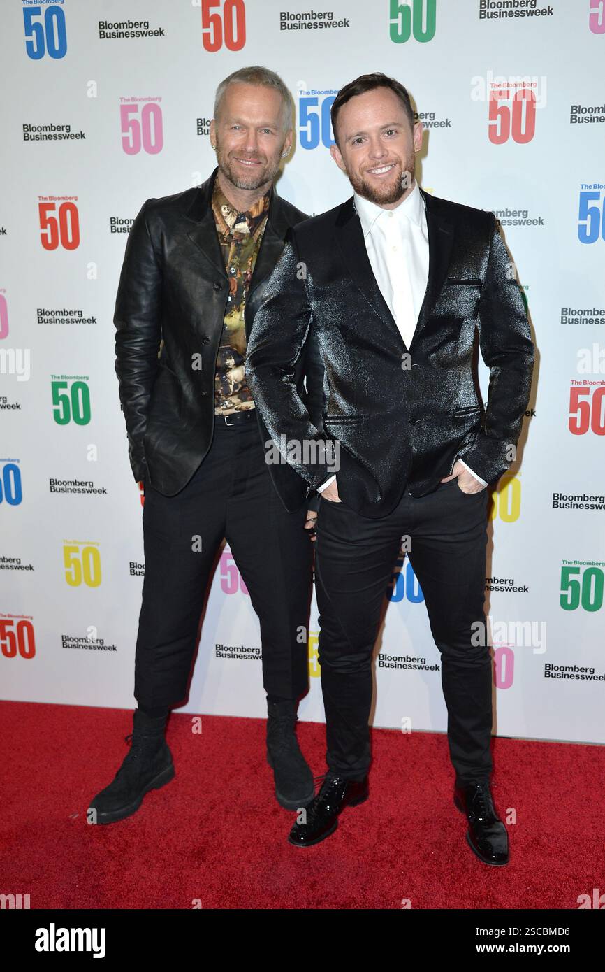 Bob Harper and guest attending 'The Bloomberg 50' celebration at Cipriani 25 Broadway on ...