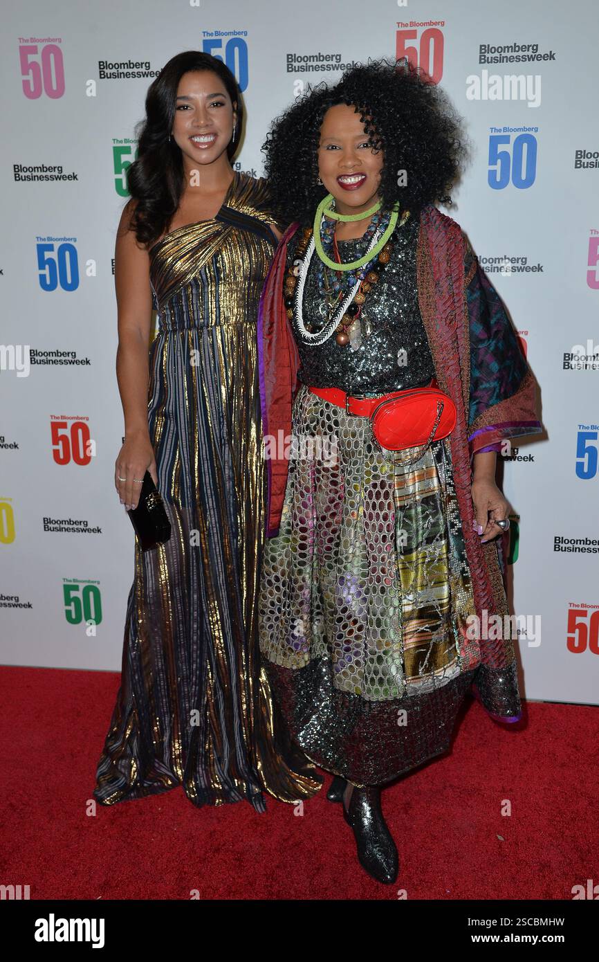 Hannah Bronfman and Sherry Bronfman attending 'The Bloomberg 50' celebration at Cipriani 25 ...