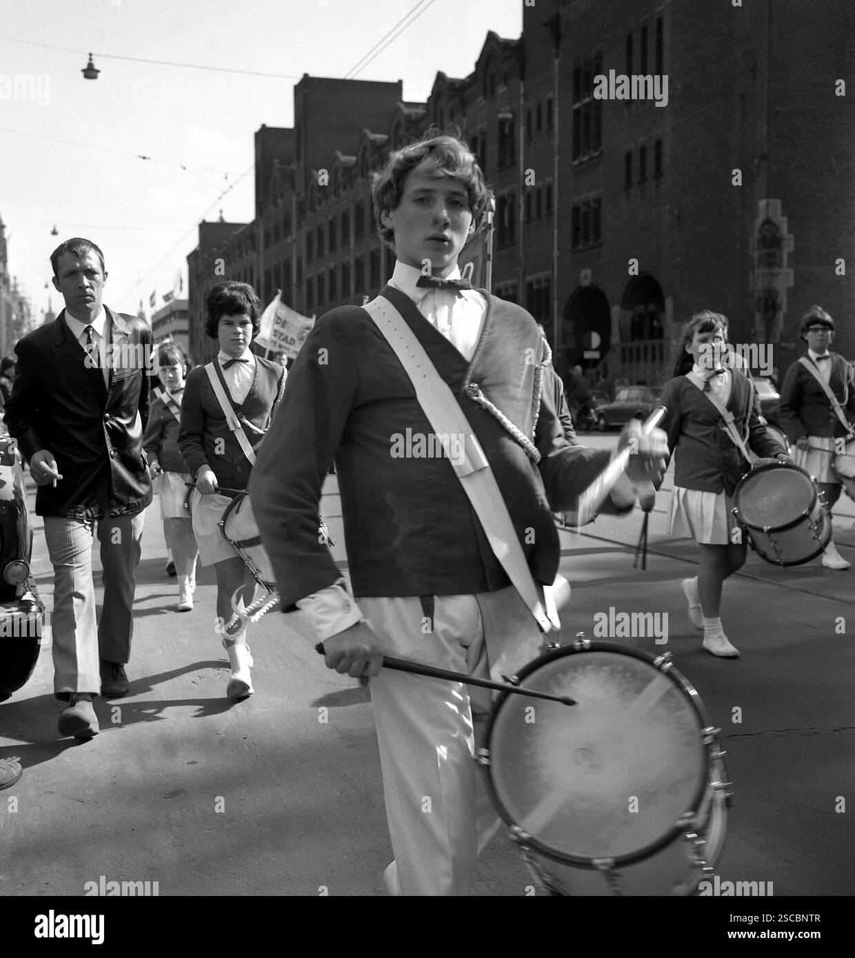 Marching playing Black and White Stock Photos & Images - Alamy