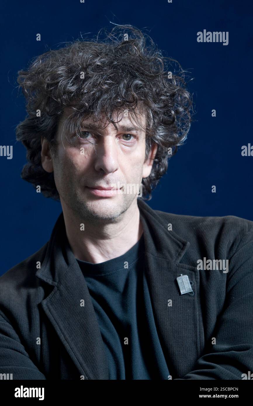 British children's author Neil Gaiman, pictured at the Edinburgh ...
