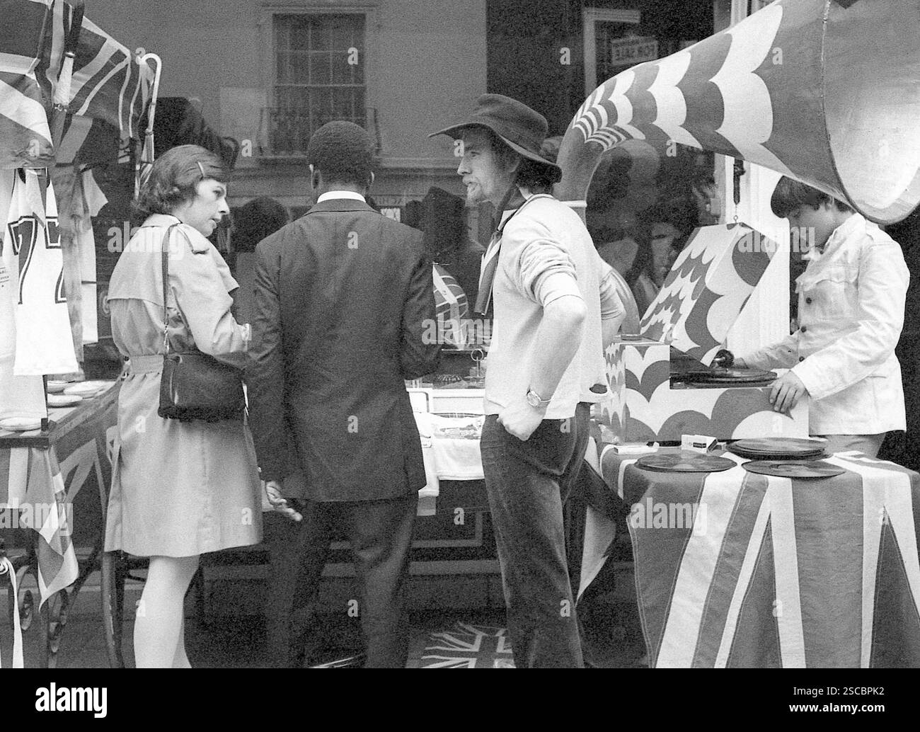 His Masters Voice LPs in London: Picture shows costumers, a record ...