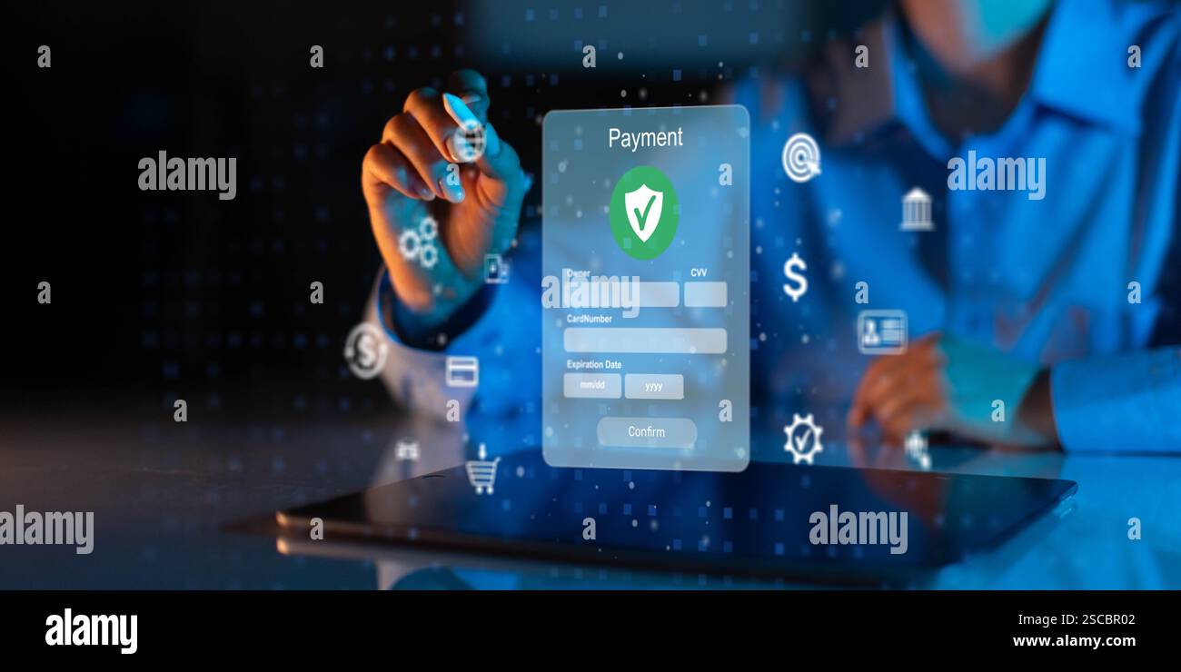Digital Payment Security and E-Commerce Systems Stock Photo - Alamy