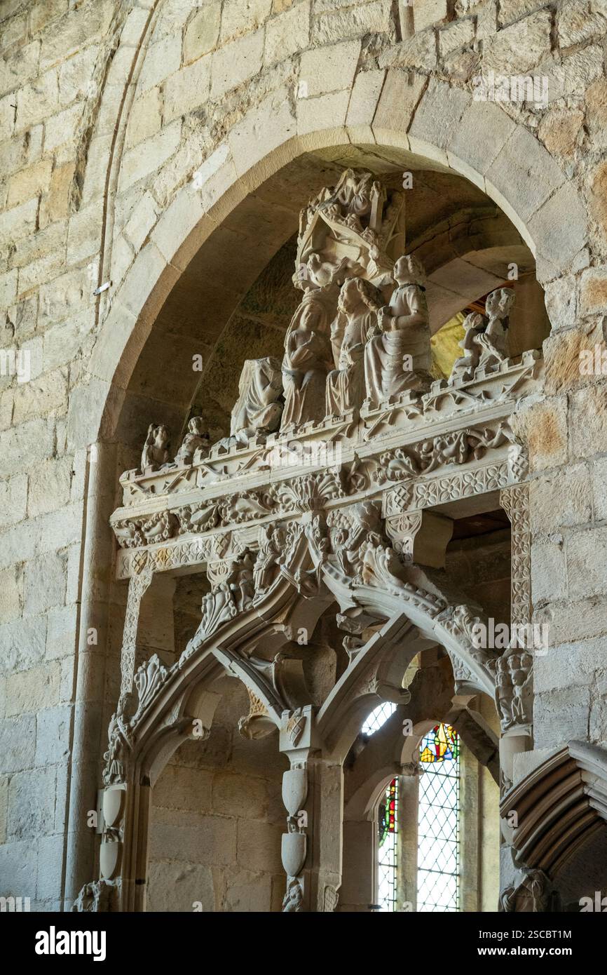 Cartmel Priory Chruch in the village of Cartmel in Cumbria, England ...