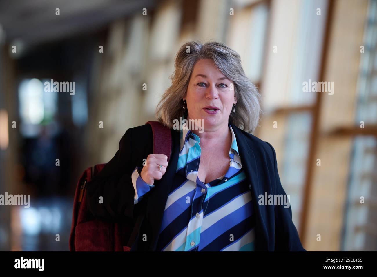 Edinburgh Scotland, UK 06 February 2025. Michelle Thomson MSP at the ...