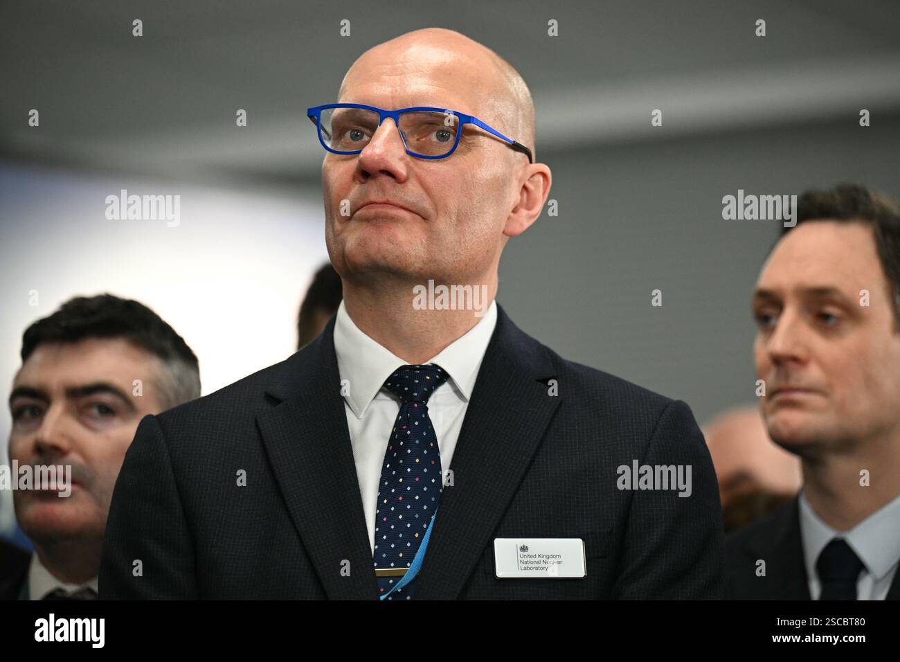 CEO of National Nuclear Laboratory, professor Paul Howarth looks on as ...