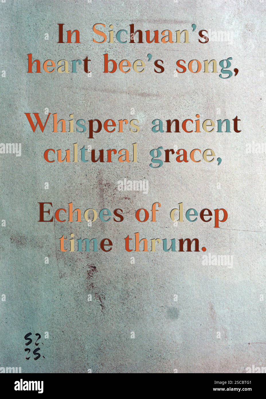 In Sichuan's heart bee's song, Whispers ancient cultural grace, Echoes ...