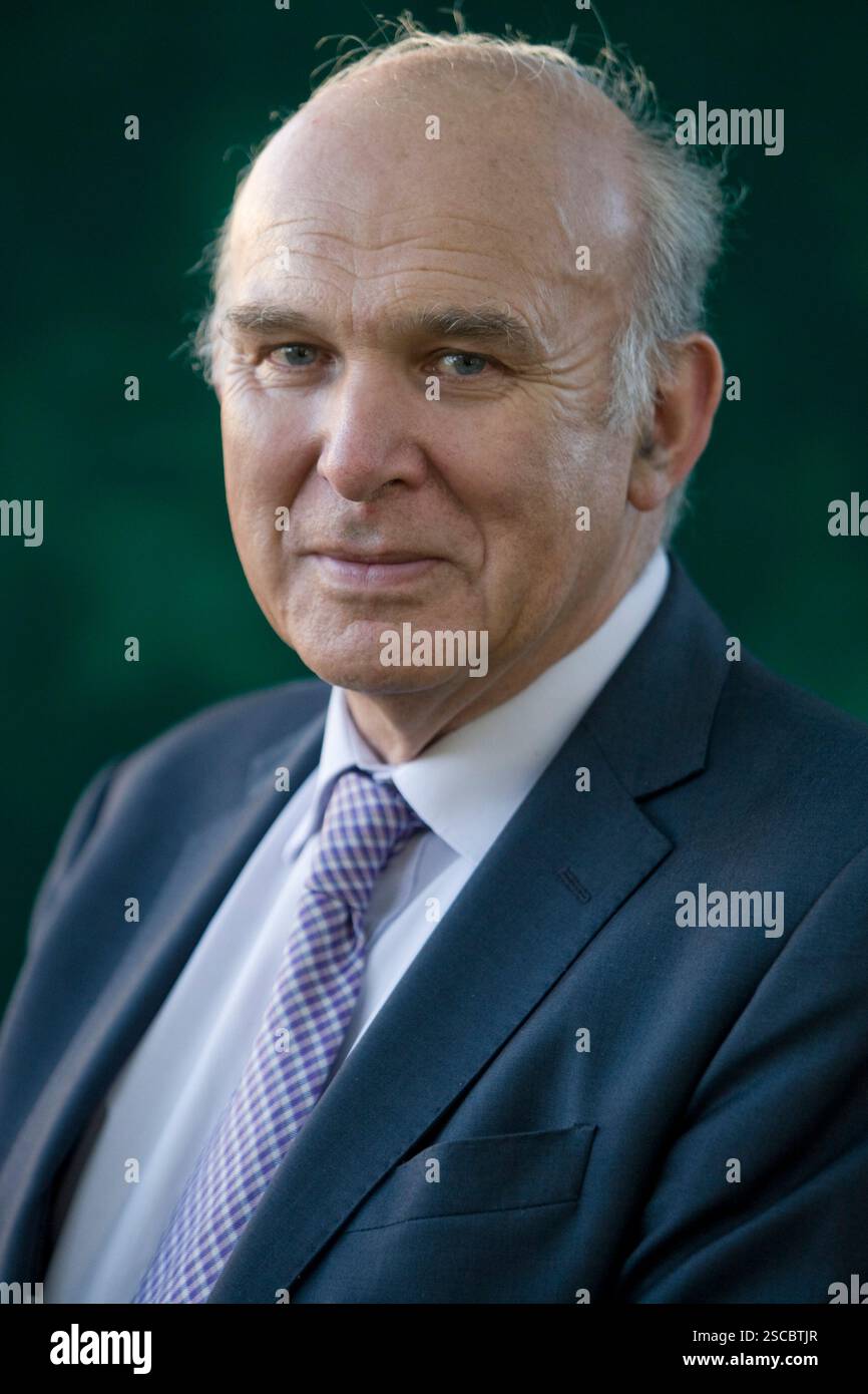 British opposition politician Vince Cable MP, pictured at the Edinburgh ...