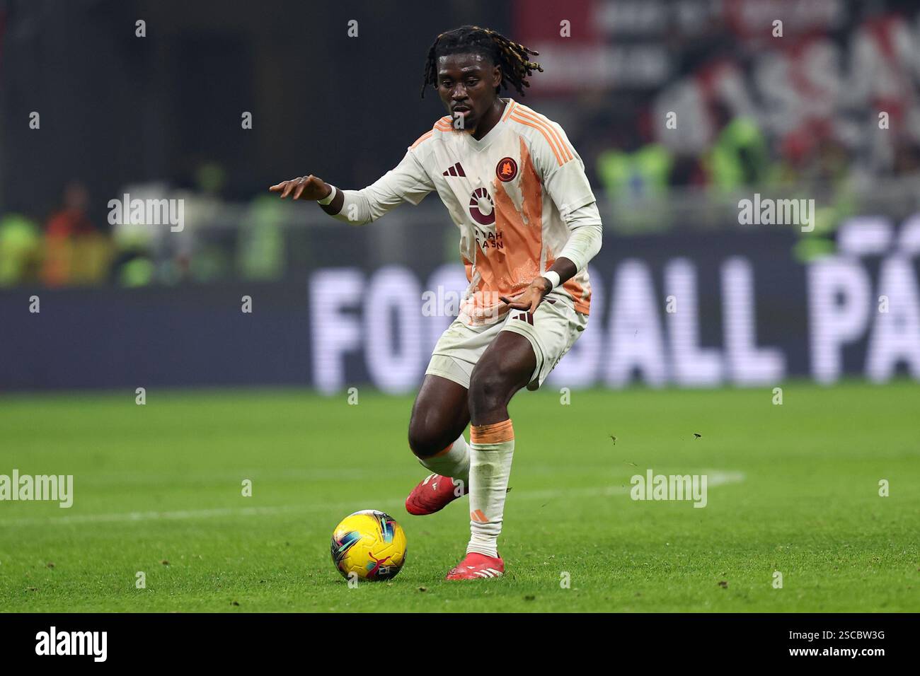 Milano, Italy. 05th Feb, 2025. Kouadio Manu Kone of As Roma in action ...