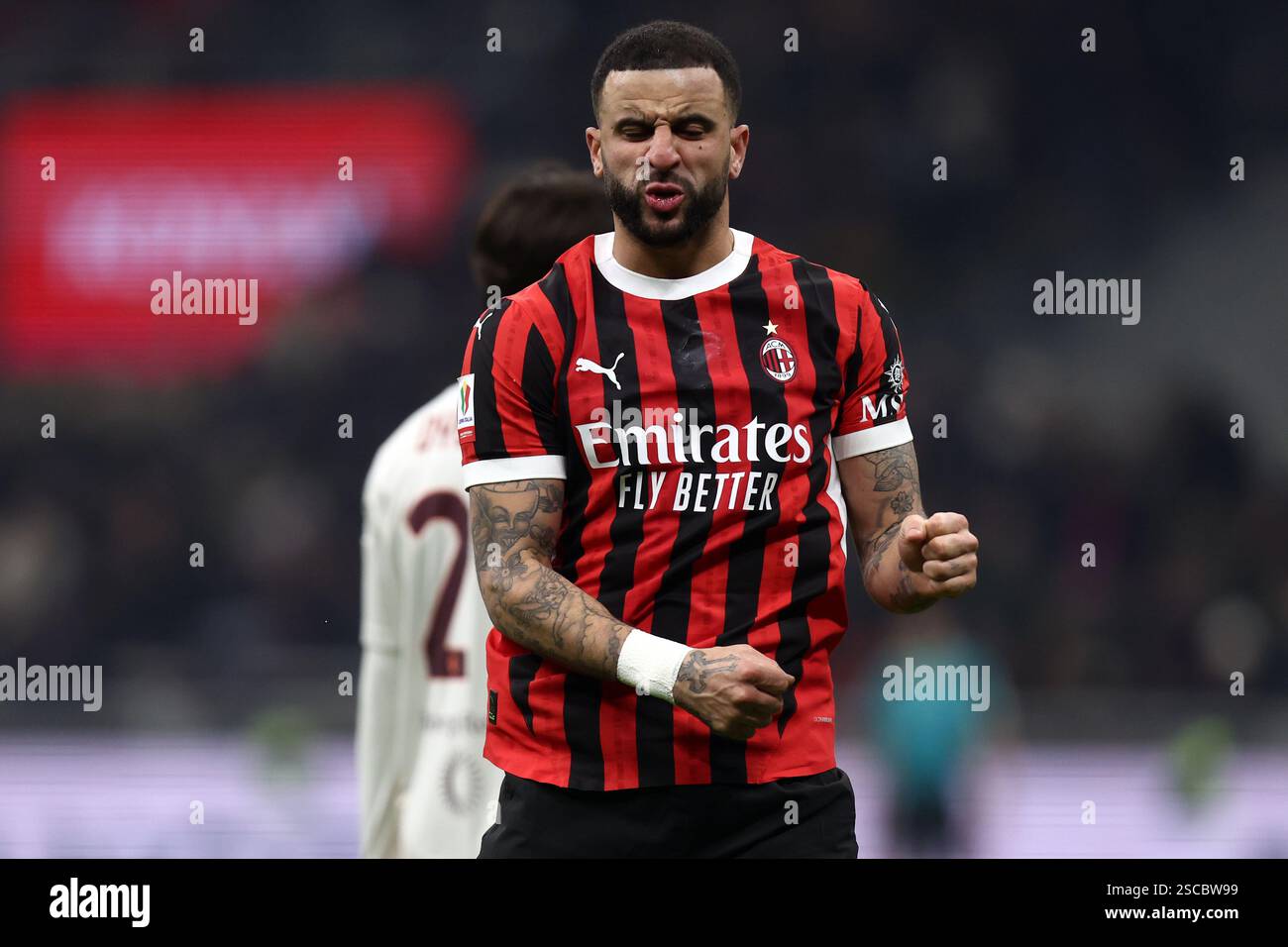 Milano, Italy. 05th Feb, 2025. Kyle Walker of Ac Milan looks dejected ...
